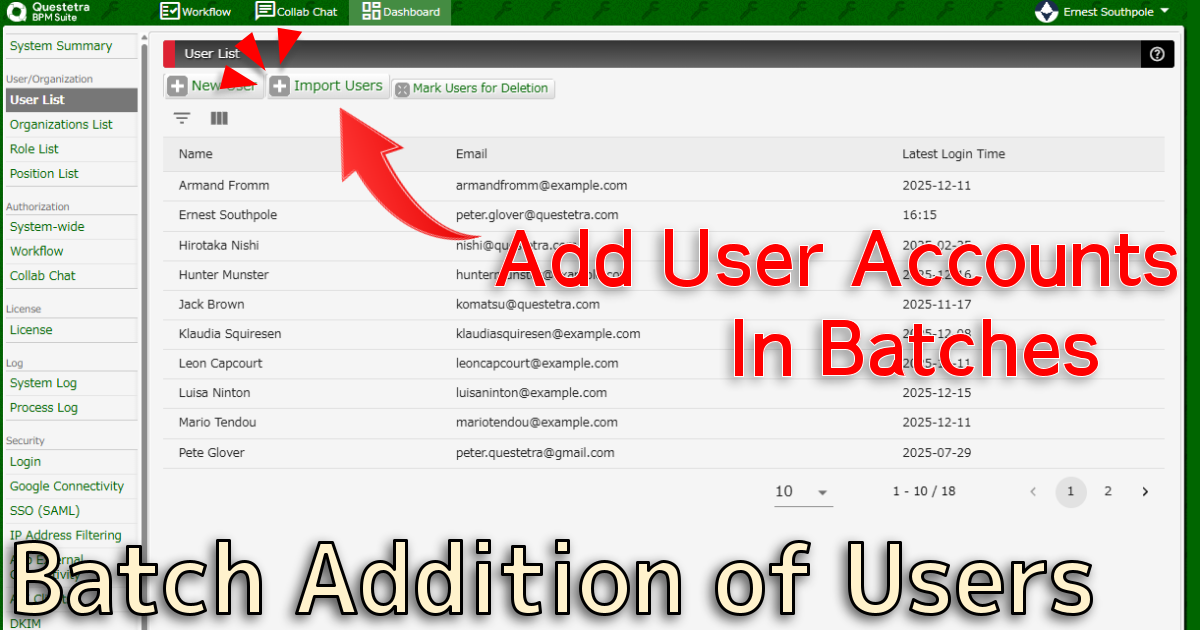 M307: Bulk Update [User] and [Organization] in Line with the ...